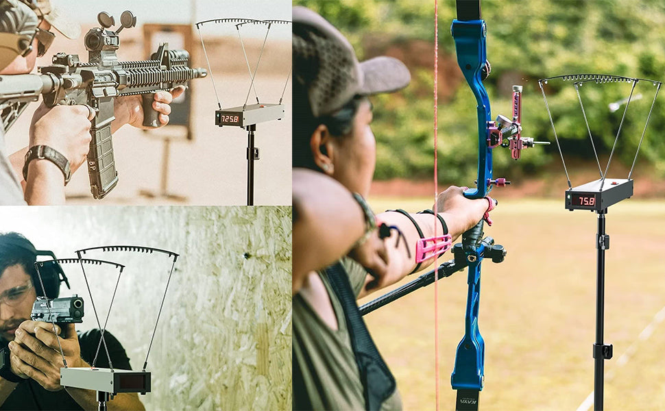 Ballistic Precision Chronograph with Tripod, Bullet Velocity Speed Tes ...
